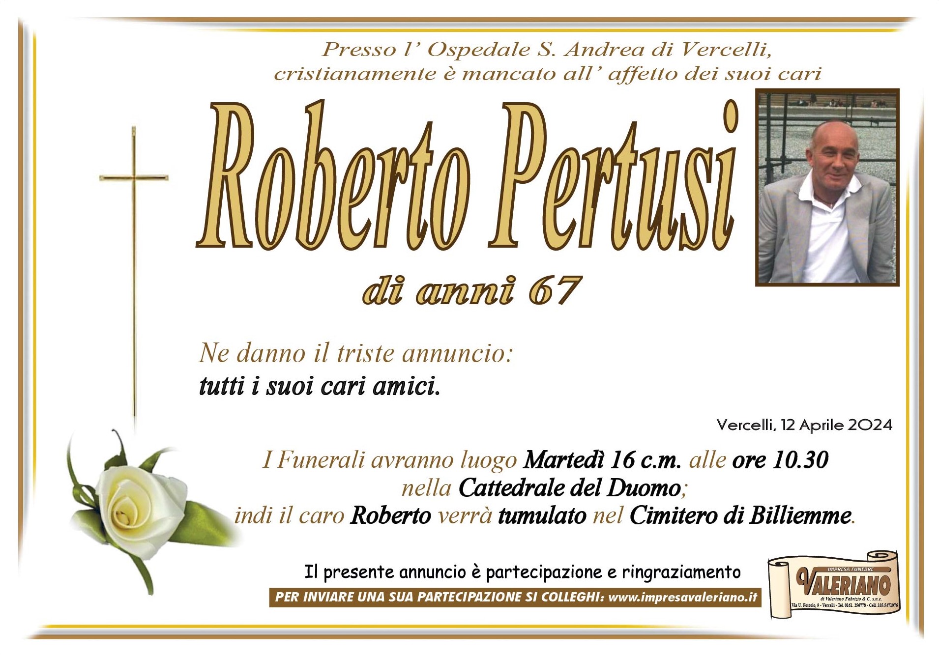 ROBERTO PERTUSI - VercelliOggi.it