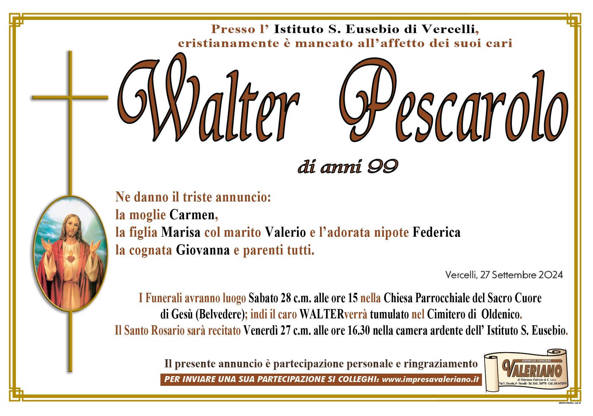 WALTER PESCAROLO - VercelliOggi.it
