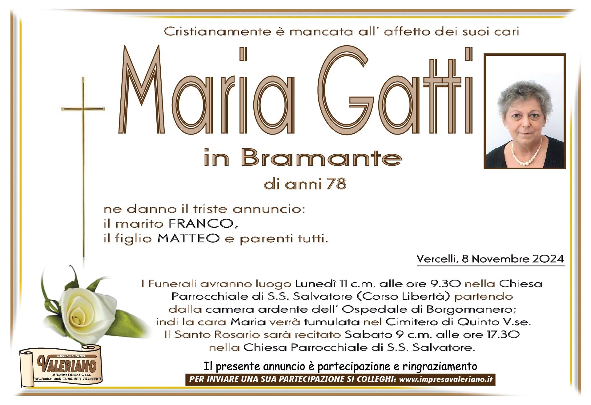 MARIA GATTI - VercelliOggi.it