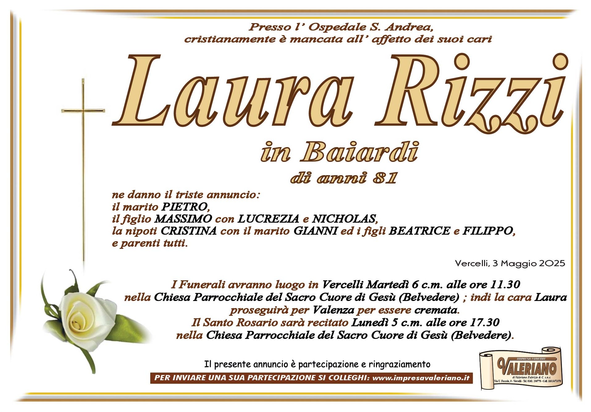 LAURA RIZZI - VercelliOggi.it